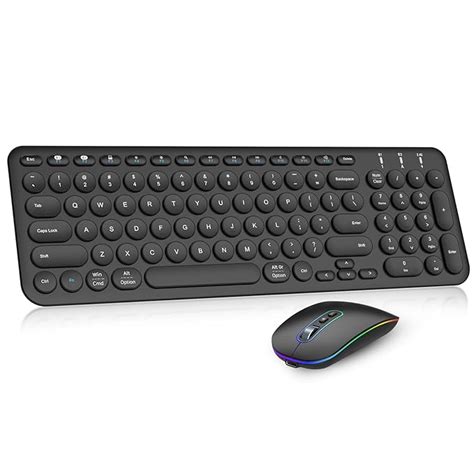 Amazon In Buy Cimetech Rechargeable Bluetooth Wireless Keyboard Mouse Slim USB Keyboard