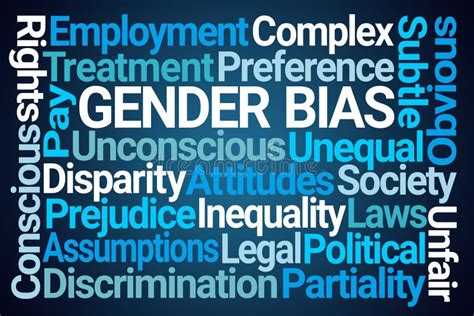 gender bias word cloud stock illustration illustration of assumptions 140367831
