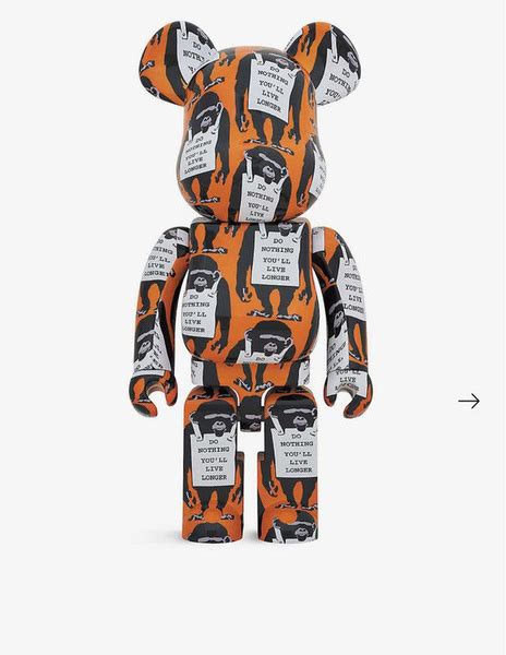 Фигурка Bearbrick Banksy x Brandalism Monkey Sign 1000% figure - купить ...