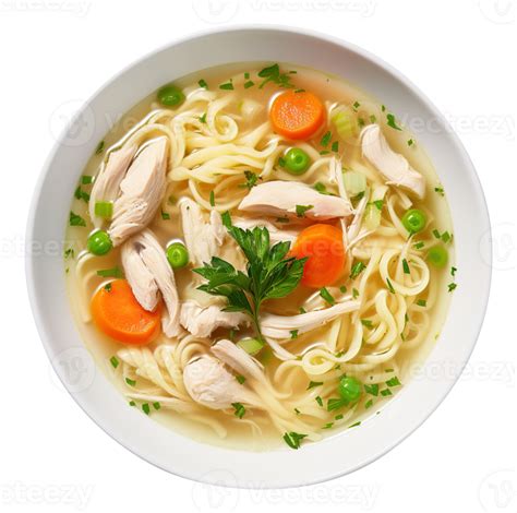 Chicken Noodle Soup Created With Generative Ai 27433928 Png
