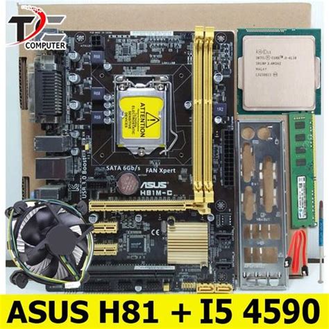 Promo Paket Mobo Mainboard Intel Lga 1150 H81 Asus Processor I5 4570 H81 Asus Saja Kota