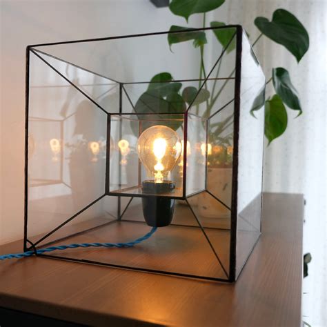 Tesseract Lamp Wildbird Studio Stained Glass Tesseract Lamp Wildbird Studio Stained Glass