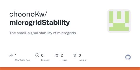 Github Choonokw Microgridstability The Small Signal Stability Of