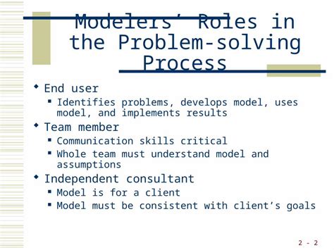 ppt 2 1 chapter 2 modeling in a problem solving framework