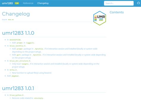 Changelog News Contents Pkgdown Dev Version Issue R Lib