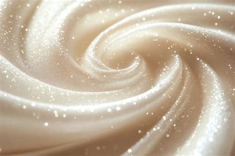 Luxurious White Satin Fabric Swirls Gracefully Adorned With Sparkling Glitter Creating A