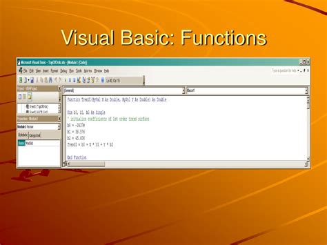 Ppt Gis And Programming With Visual Basic Powerpoint Presentation Free Download Id2940763