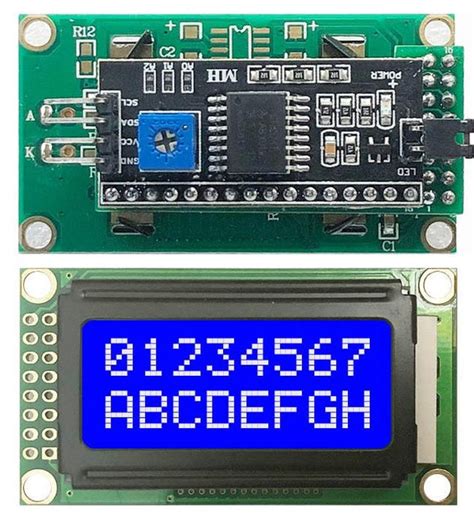 0802 Character Lcd Modules With I2c Interface — Pmd Way