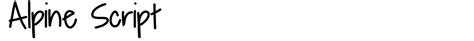 Alpine Script Font Download