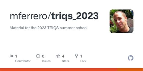 github mferrero triqs 2023 material for the 2023 triqs summer school