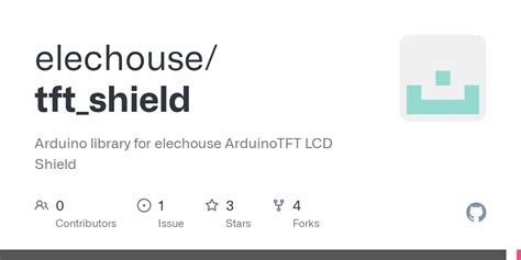 Github Elechouse Tft Shield Arduino Library For Elechouse Arduinotft Lcd Shield