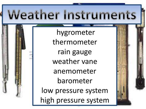 PPT Weather Instruments PowerPoint Presentation Free Download ID 2429991