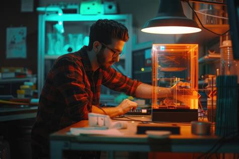 Product Designer And Ai Hologram Enhancing Prototype Aig60 Premium Ai Generated Image