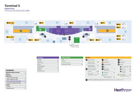 London Heathrow Airport Terminal 5 Map Most Up To Date All Maps