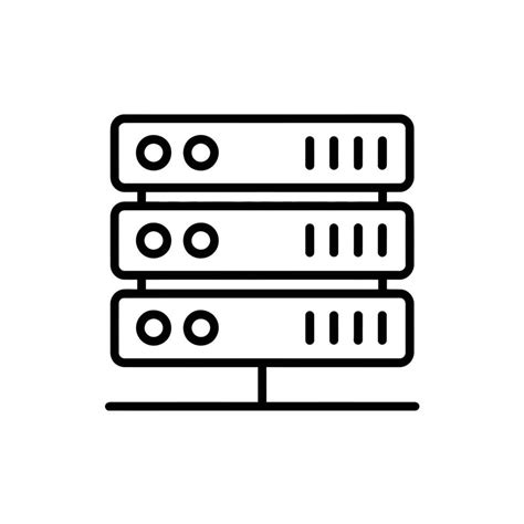 Data Center Server Rack Illustration Data Storage Network And Communication Technology Concept