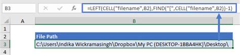 insert file path in excel automate excel