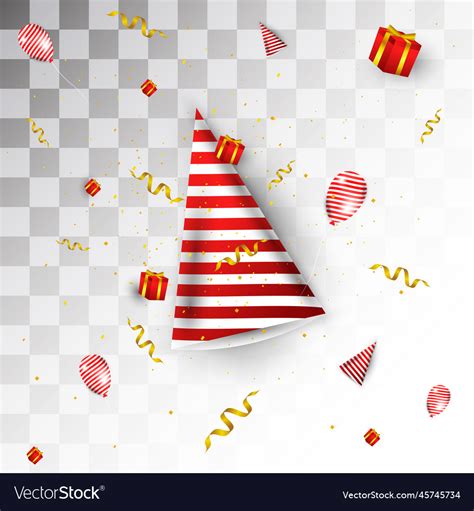 party event complement design contains hats vector image