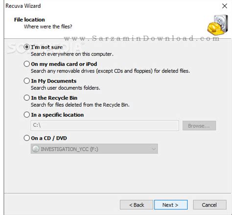 نرم افزار بازیابی اطلاعات برای ویندوز Recuva Professional 1 53 Windows