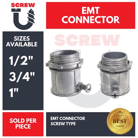 EMT Connector 1 2 3 4 1 Screw Type 1pc Lazada PH