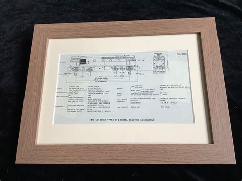 Vintage Br British Railway Class 33 D6500 Locomotive Picture Diesel
