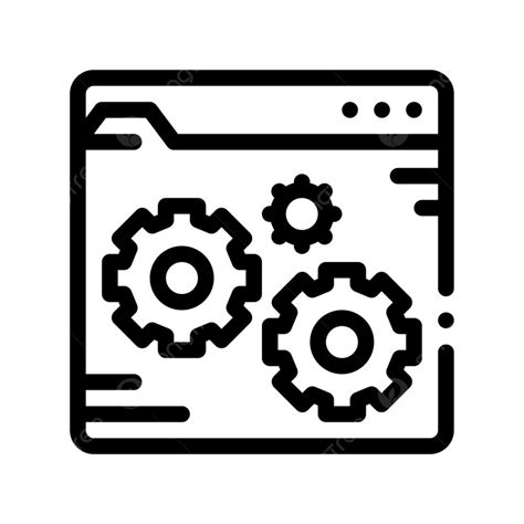 고정 파일 코딩 시스템 벡터 선 아이콘 온라인 픽토그램 하얀 Png 일러스트 및 벡터 에 대한 무료 다운로드 Pngtree