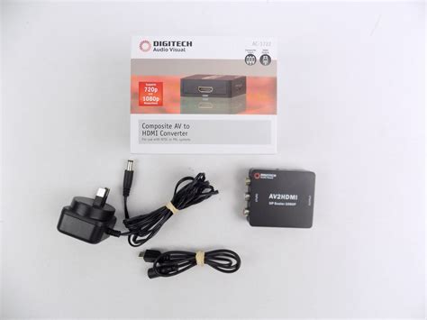 Like New Digitech Composite AV To HDMI Converter AC Starboard Games