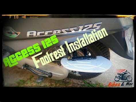 Suzuki Access 125 Footrest Installation Modification Access 125 YouTube