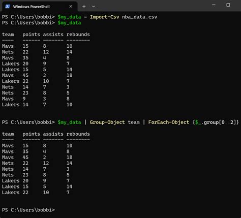 powershell how to select top n items from each group collecting wisdom