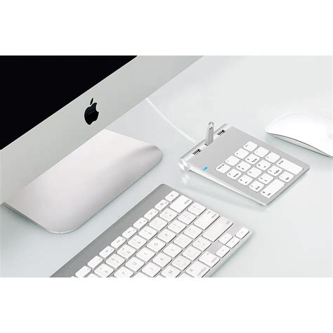 Клавиатура за лаптоп Rocketek Usb Ултратънка С Hub 3 Usb порта Сребрист Emag Bg