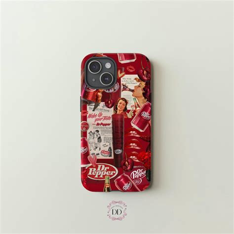 Dr Pepper Addict Phone Case Dr Pepper Coquette Funny Dr Pepper