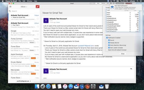 Viewer for Gmail with notifications Mac玩儿法