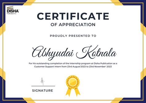 Dishapublication Internship Grateful Communicationskills Customerservice Abhyudai Kotnala