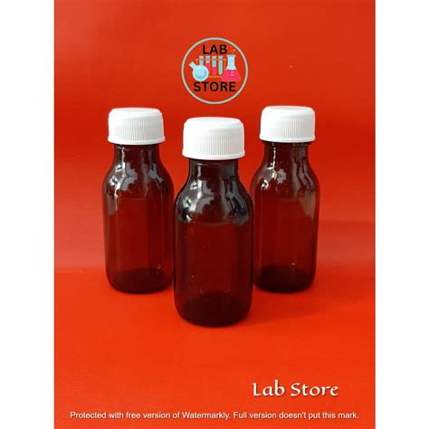 Jual Botol Sirup 60ml Botol Sirup Coklat 60ml Botol Kaca Amber