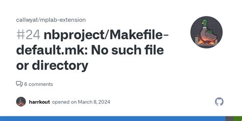 nbproject makefile default mk no such file or directory · issue 24 · callwyat mplab extension
