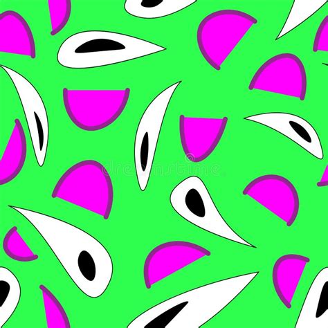 Seamless Cute Abstract Vector Pattern With Drops And Shapes Stock Illustration Illustration Of