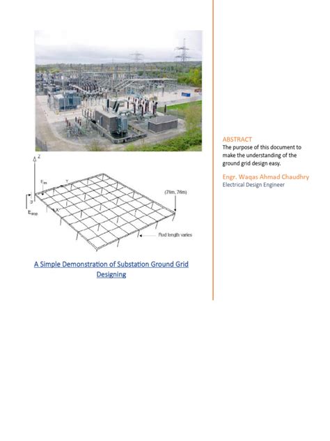 A Simple Demonstration Of Substation Ground Grid Designing Pdf