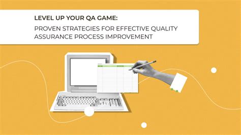 methods and strategies for qa process improvement utor