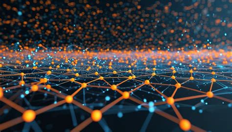 The Structure Of The Network Connection Of Points And Lines Data Technology Digital Background