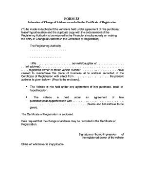 Form 33 Fill And Sign Printable Template Online