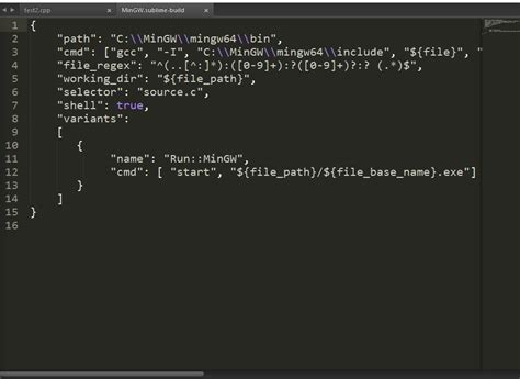 Compiling C In Sublime Text 3 With Mingw Under Win 10 Stack Overflow