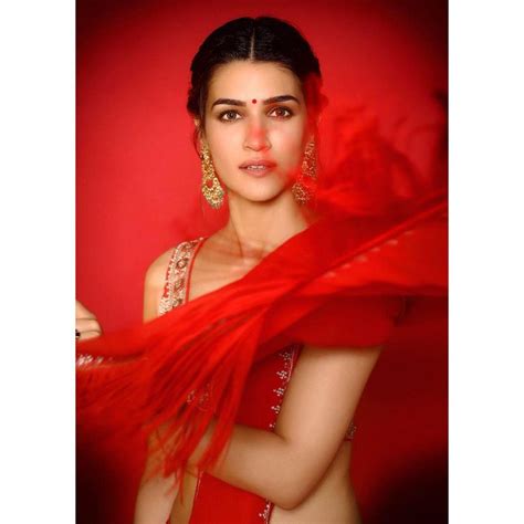 Kriti Sanon Latest Hot Photos Gallery Kriti Sanon In Red Saree Hot And Sexy Photoshoot Photos