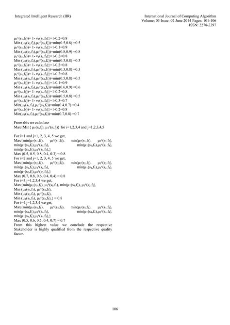 Fuzzy Max Min Composition In Quality Specifications Of Multi Agent System Pdf