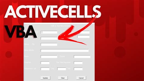 Activecell Excel Como Utilizar Pegar Os Valores Via Vba Youtube