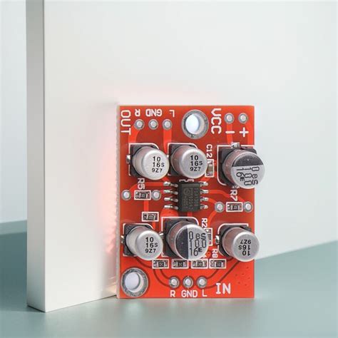 Dc 5v 15v Ad828 Stereo Preamp Power Amplifier Board Microphone Preamp