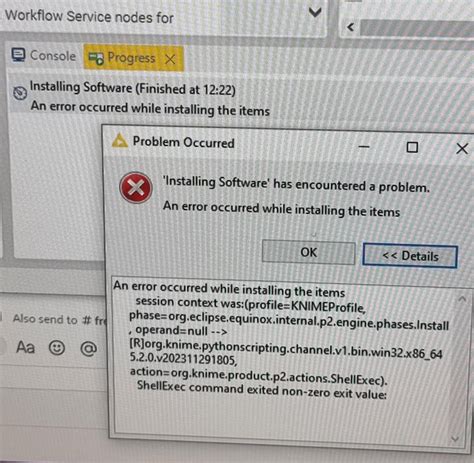 skip errors on installing nodes r knime users