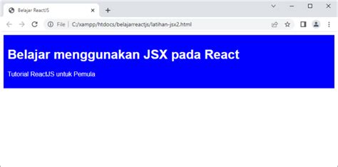 Tutorial Reactjs 1 Pengenalan Dasar Reactjs