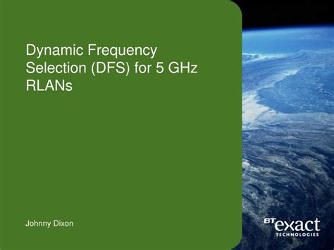 ppt dynamic frequency selection dfs for 5 ghz rlans powerpoint
