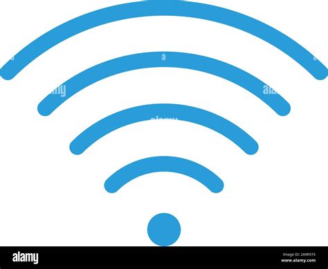 Wifi Signal Indicator High Full Signal Simple Icon Stock Vector Illustration Isolated On White