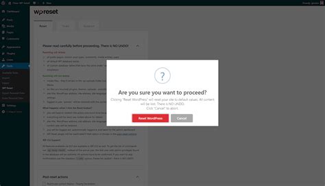 WP Reset Plugin Hit The Button For Faster And Easier WordPress Environment Development