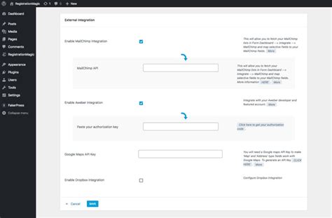 3rd Party Integrations Registrationmagic